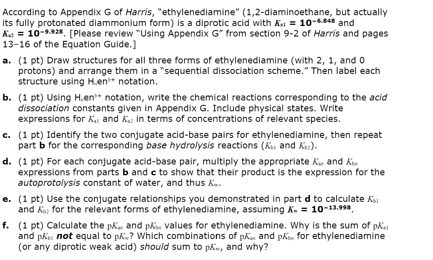 = 0.1 M Ionic strength () = 0 K Name Structure pK, PK | Chegg.com