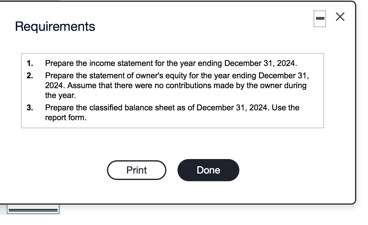 Solved Requirement 1. Prepare the income statement for the | Chegg.com
