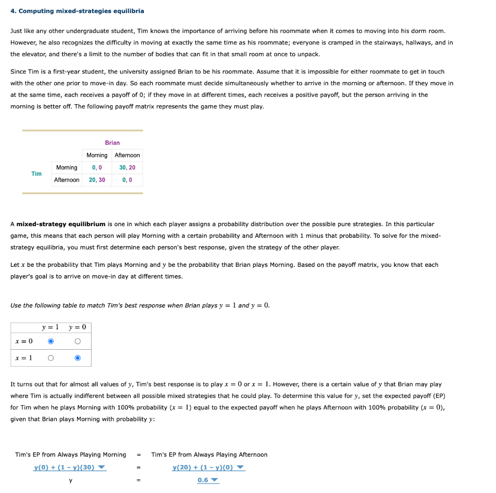 Solved 4. Computing mixed-strategies equilibria Just like | Chegg.com