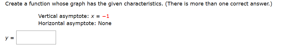 Solved Create a function whose graph has the given | Chegg.com