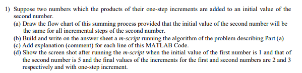 Solved 1) Suppose two numbers which the products of their | Chegg.com