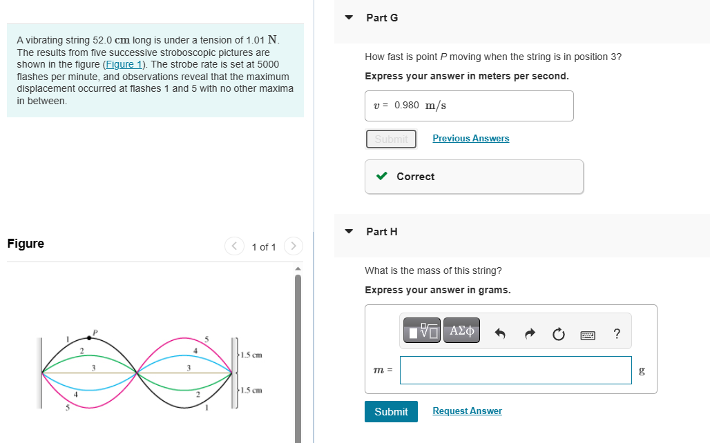 Solved A vibrating string 52.0 cm long is under a tension of | Chegg.com