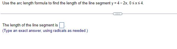 Solved Use the arc length formula to find the length of the | Chegg.com