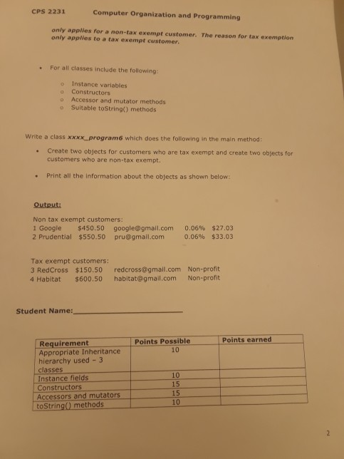 Solved CPS 2231 Computer Organization and Programming Due | Chegg.com