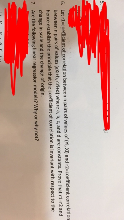 Solved Let r1-coefficient of correlation between n pairs of | Chegg.com
