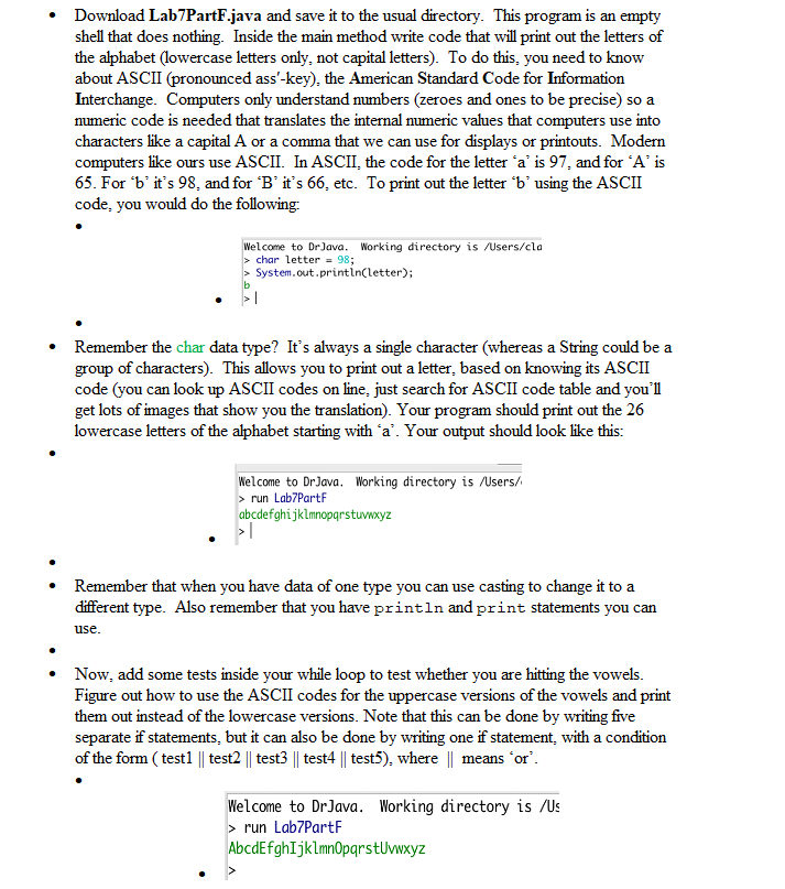 Solved /* Lab 7, Part E: Created by Celine Latulipe public | Chegg.com