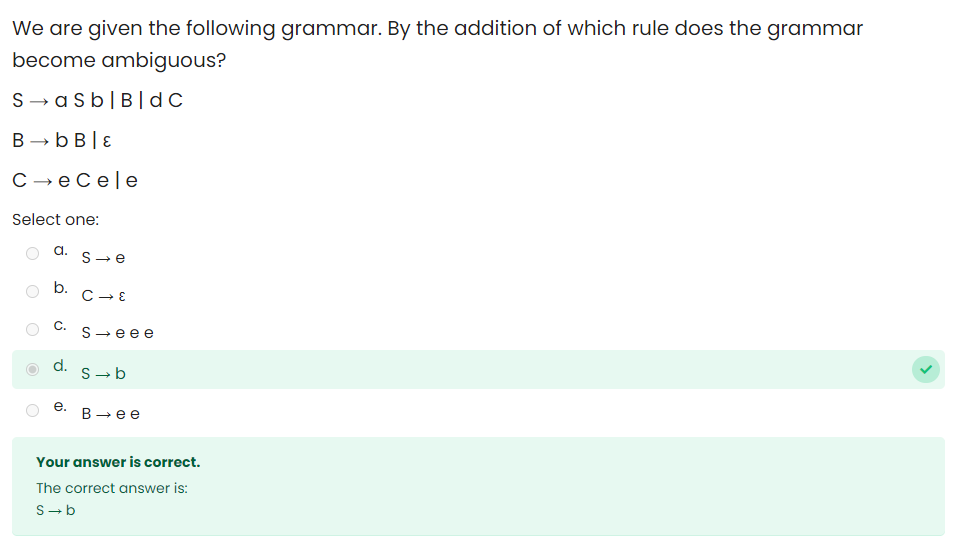 Solved We are given the following grammar. By the addition | Chegg.com