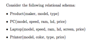 Please Draw relational algebra query execution trees | Chegg.com