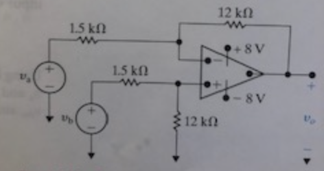 Solved a) Solve for the output v0 in terms of the input | Chegg.com
