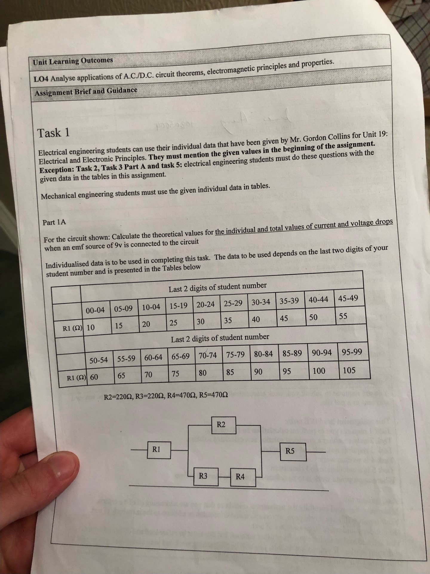 Solved Task 1 Electrical engineering students can use their | Chegg.com