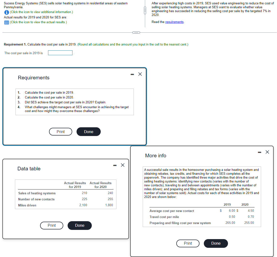Solved Sucess Energy Systems (SES) sells solar heating | Chegg.com