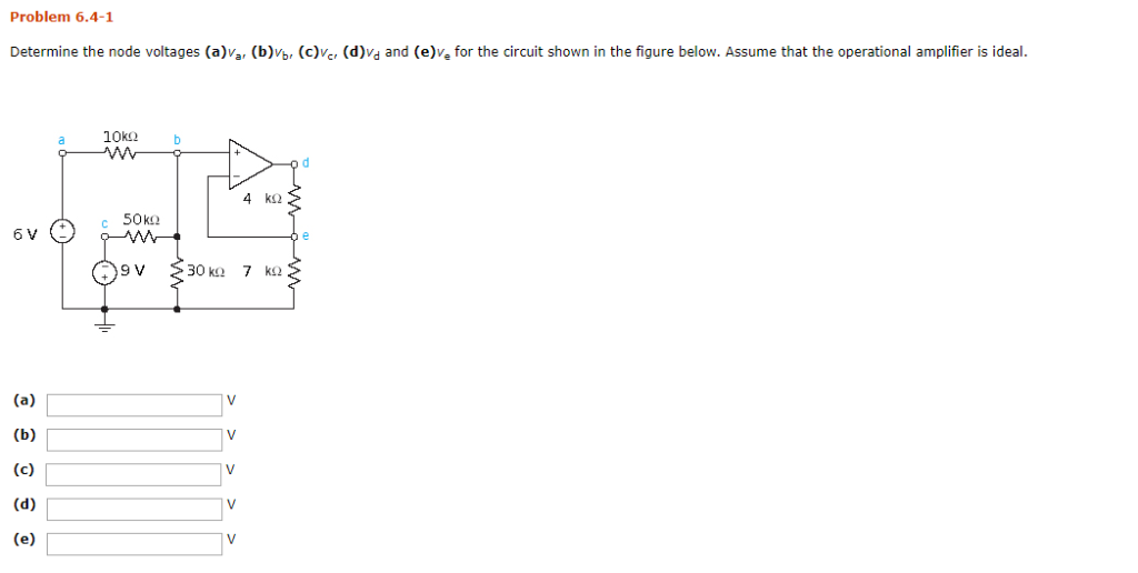 Solved Determine the node voltages Va, Vb, Vc,Vd, and Ve | Chegg.com