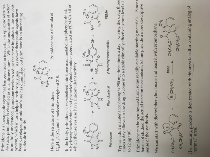 Solved Primid As such, primidone is classified as an | Chegg.com