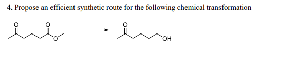 Solved Propose an efficient synthetic route for the | Chegg.com