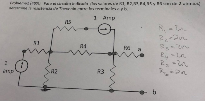 Solved para el circuito indicado(los valores de | Chegg.com