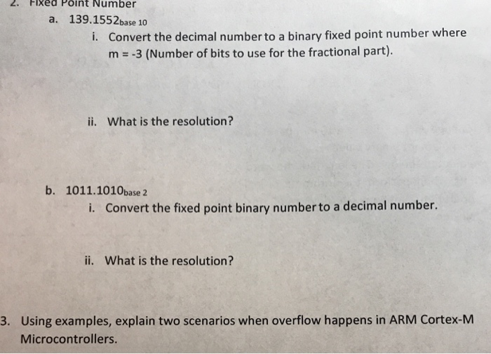 Solved Change each of the base 10 numbers to the 2's | Chegg.com