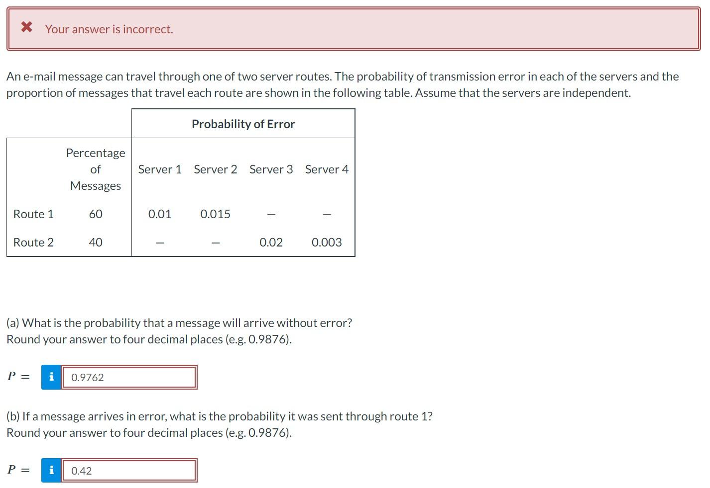 Solved An e-mail message can travel through one of two | Chegg.com