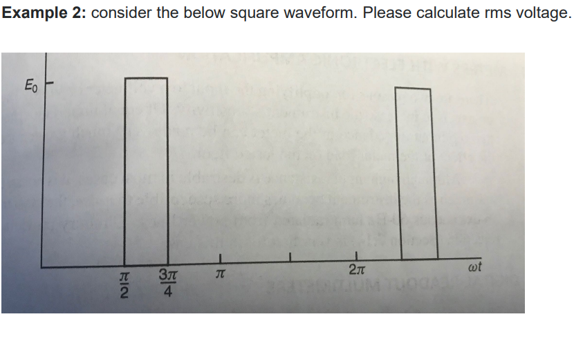 Solved Example 2: consider the below square waveform. Please | Chegg.com