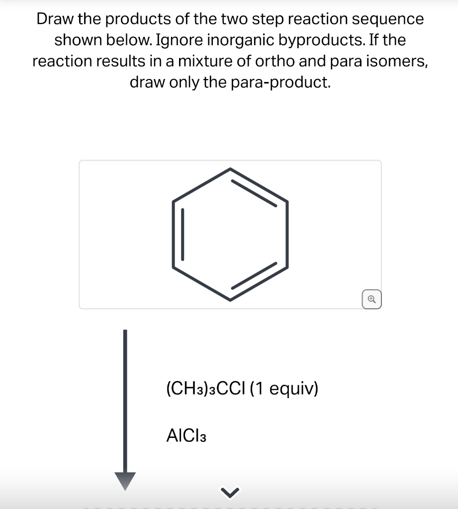 Solved Draw the products of the two step reaction sequence | Chegg.com