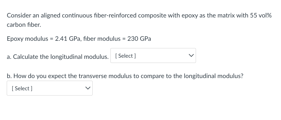 Solved Consider an aligned continuous fiber-reinforced | Chegg.com