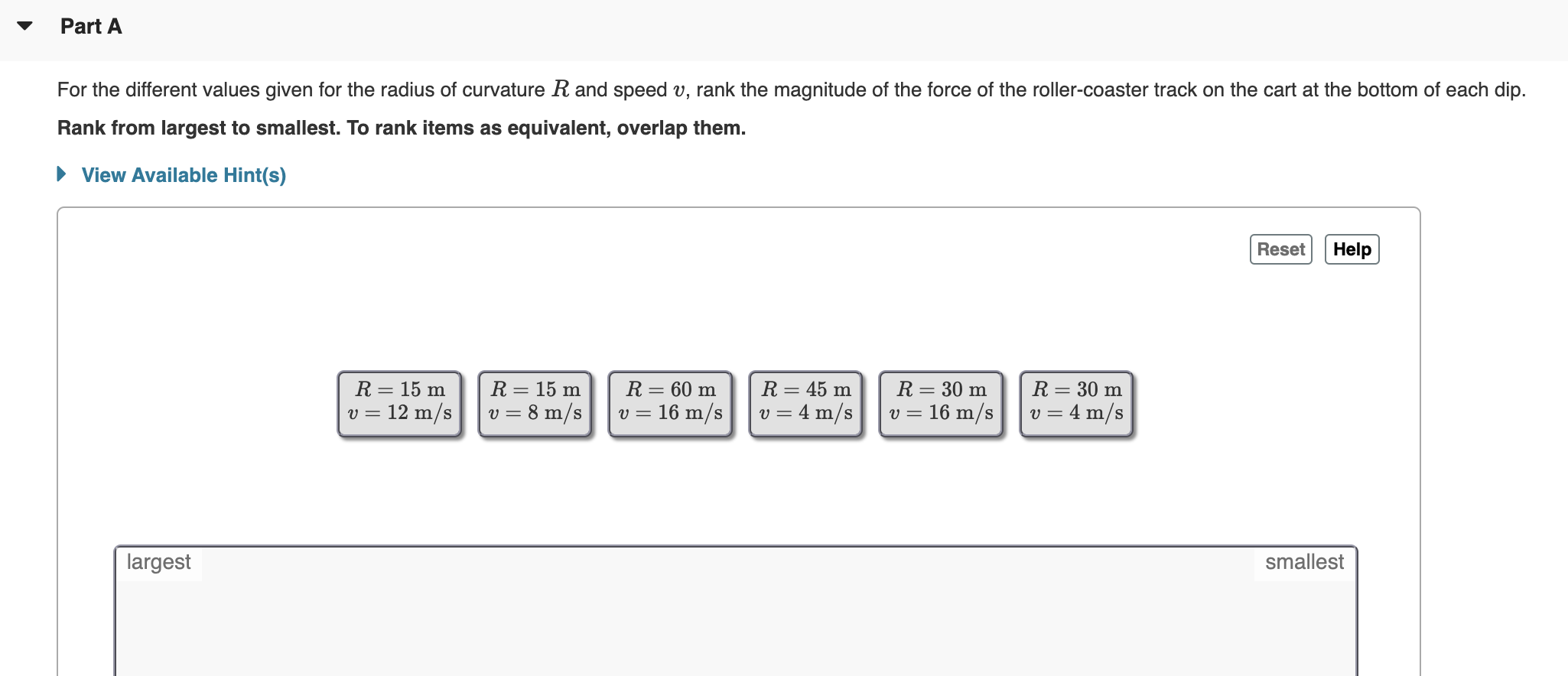 Solved For the different values given for the radius | Chegg.com