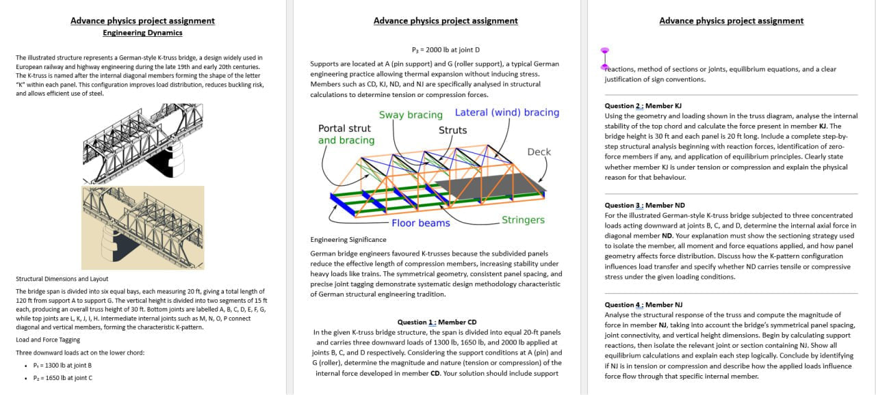 Advance physics project assignmentEngineering | Chegg.com