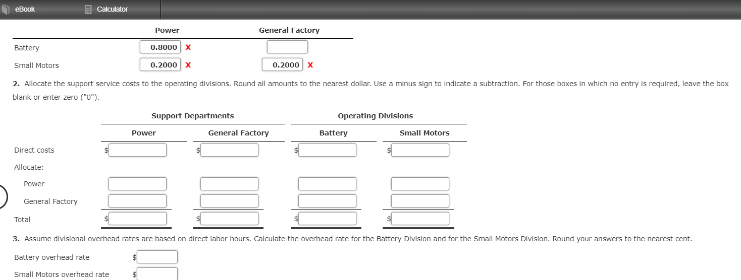 Solved eBook Calculator (Appendix 4B) Direct Method of | Chegg.com