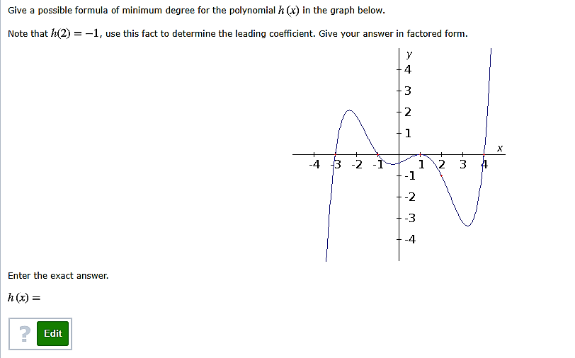 Solved Give a possible formula of minimum degree for the | Chegg.com