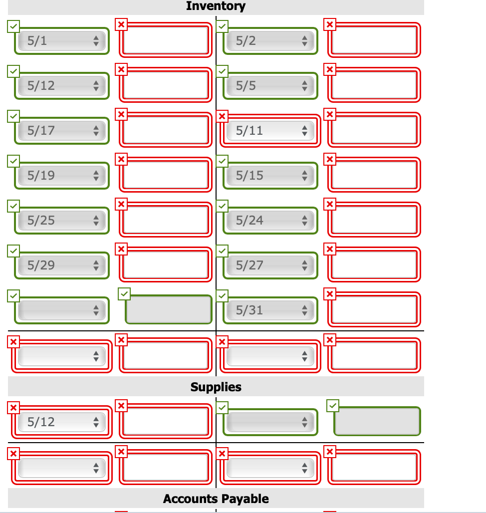 Solved Problem 5-01A Crane Hardware Store completed the | Chegg.com
