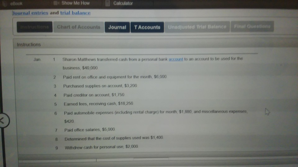 Solved Calculator eBook 34 Show Me How Journal entries and | Chegg.com