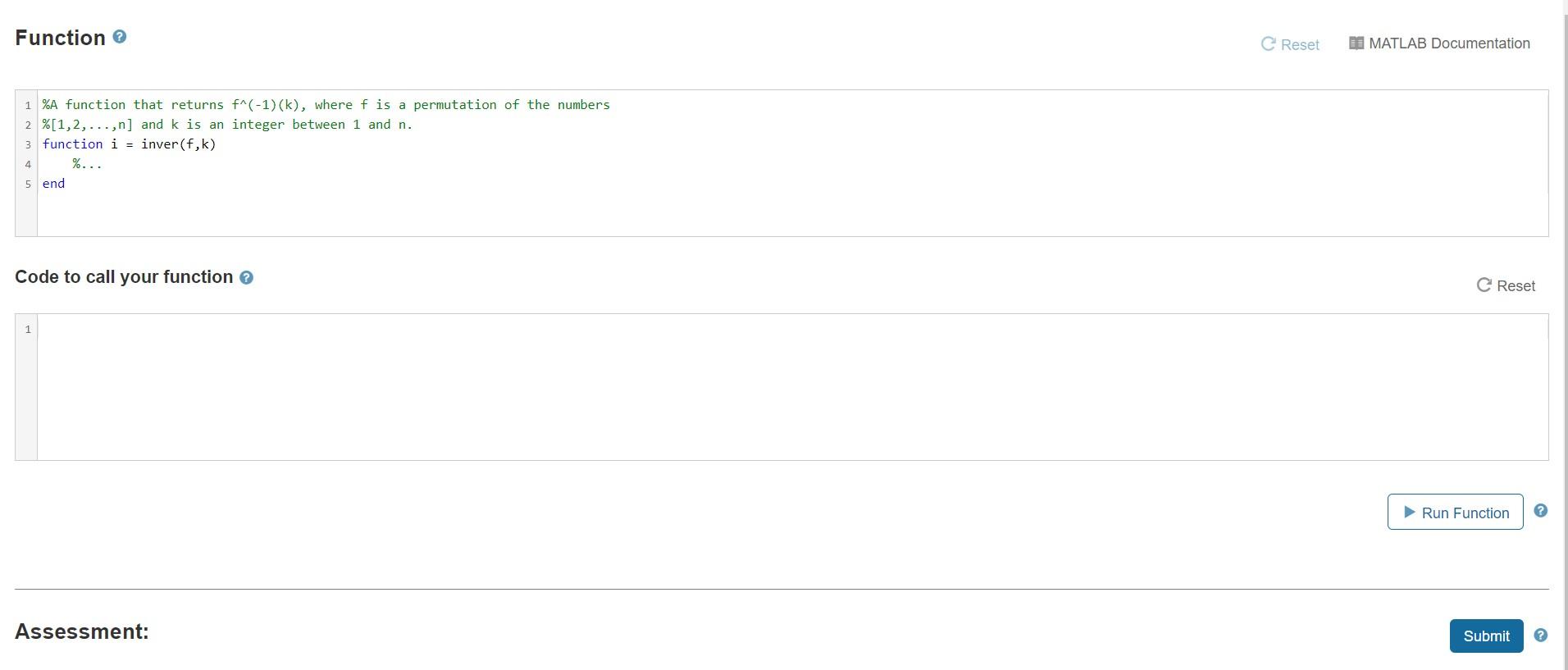 Solved Function C Reset De Matlab Documentation 1 A