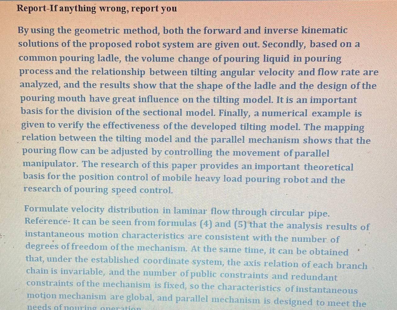 Solved Report-If anything wrong, report you By using the | Chegg.com