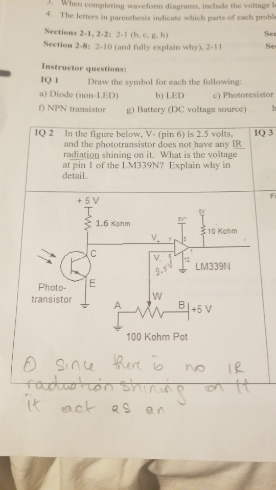 Solved When completing waveform diagrams, include the | Chegg.com