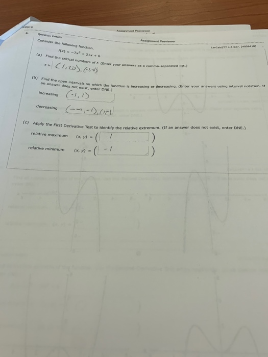 Solved Determine whether each labeled point is an absolute | Chegg.com