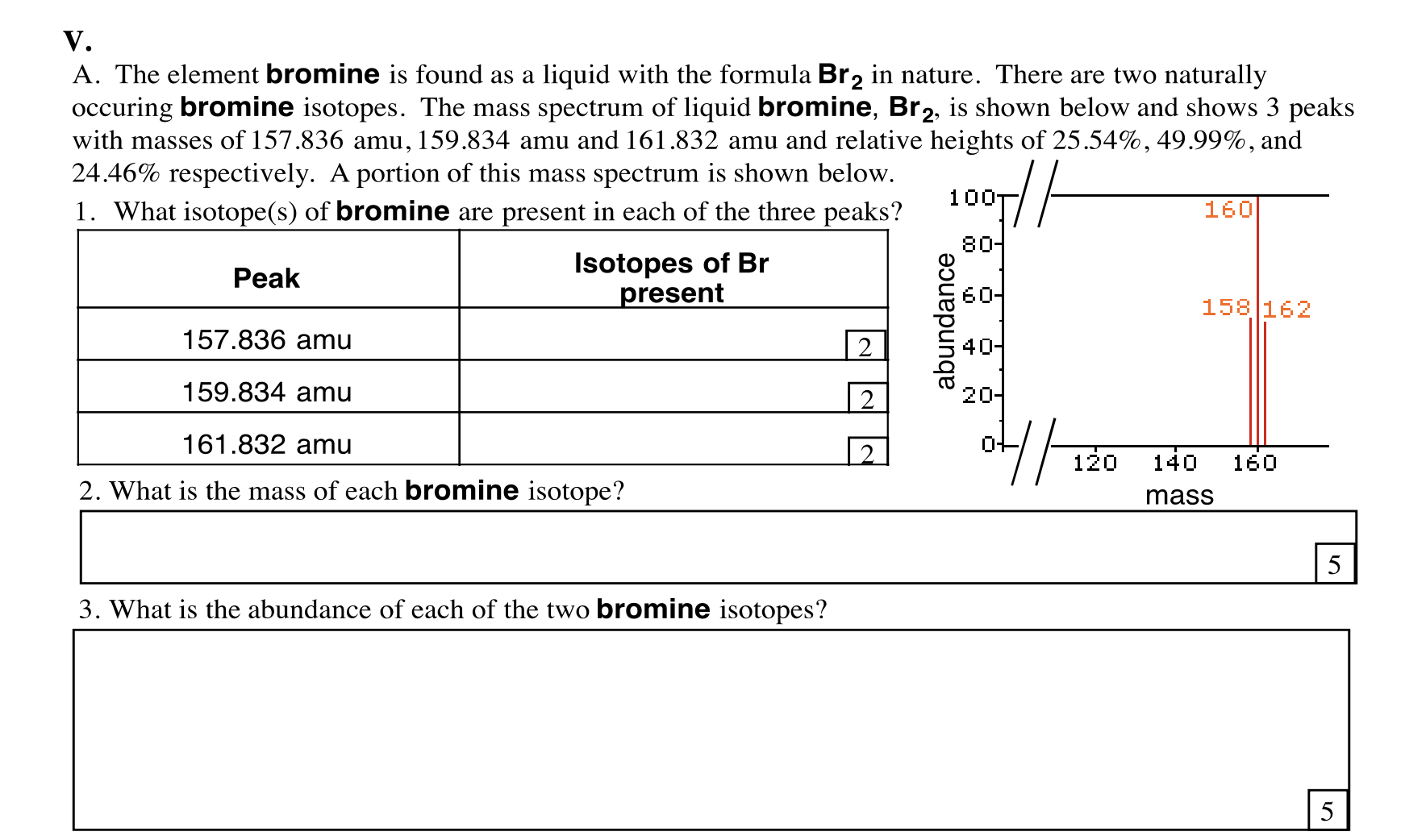 Solved A. The element bromine is found as a liquid with the | Chegg.com