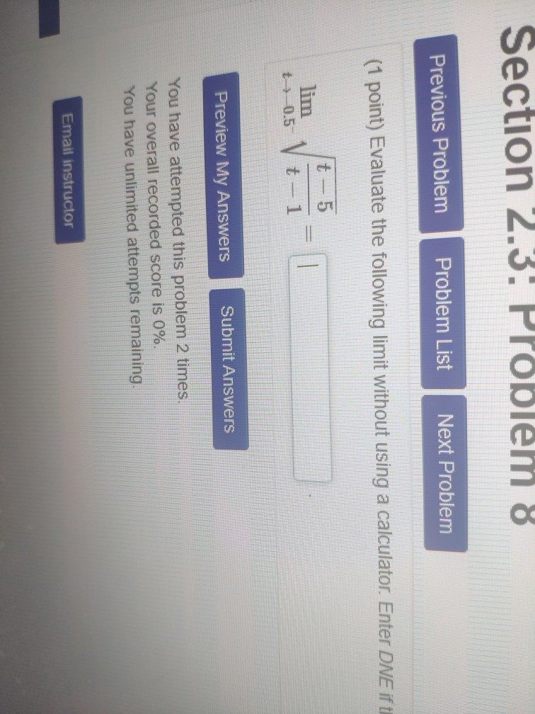 Solved Section 2.3. Problem 8 Previous Problem Problem List | Chegg.com