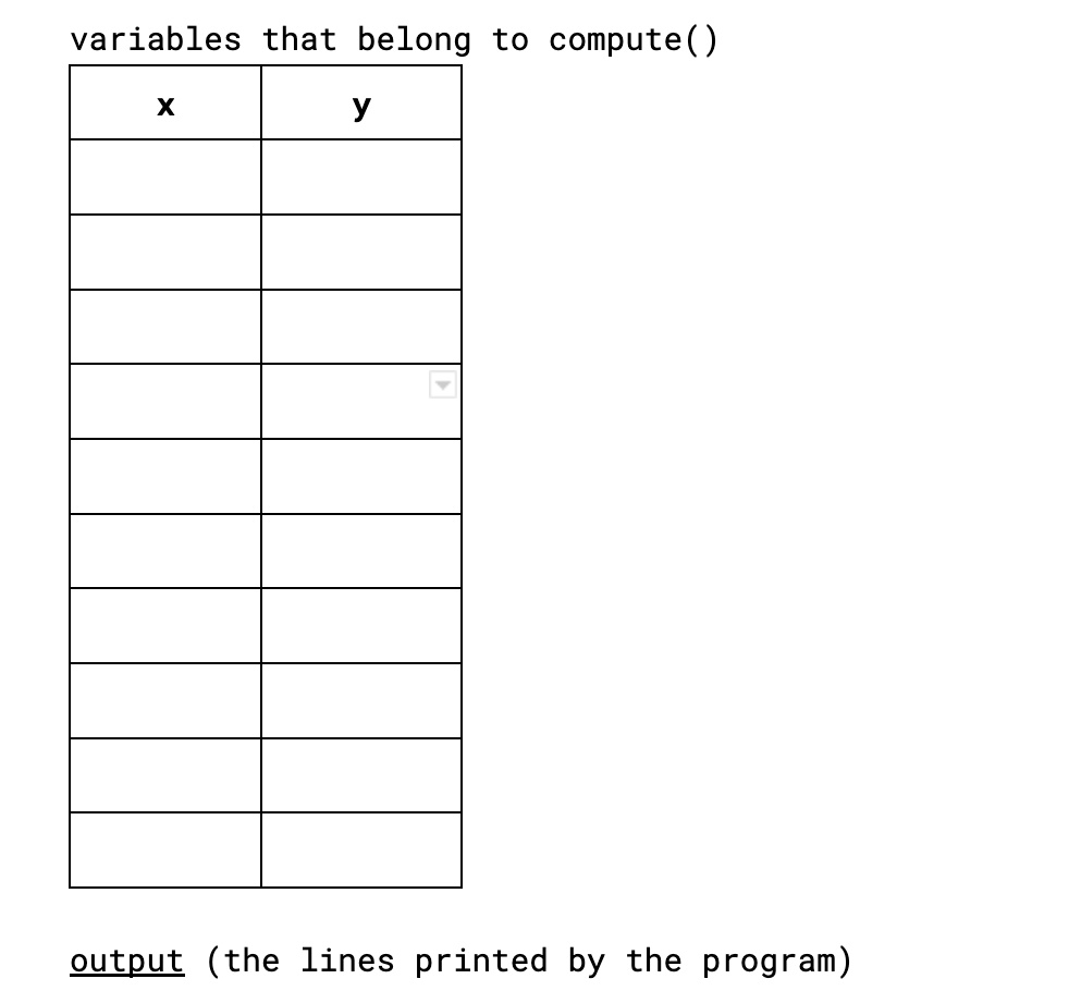 Solved variables that belong to main() | Chegg.com