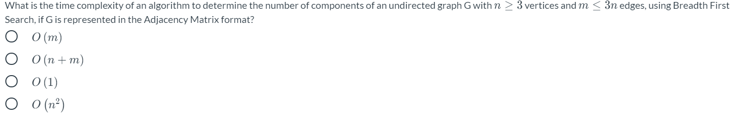 Solved What is the time complexity of an algorithm to | Chegg.com