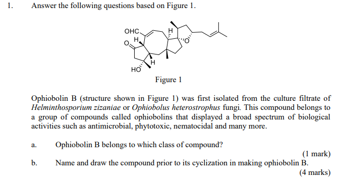 Solved 1. Answer the following questions based on Figure 1 . | Chegg.com