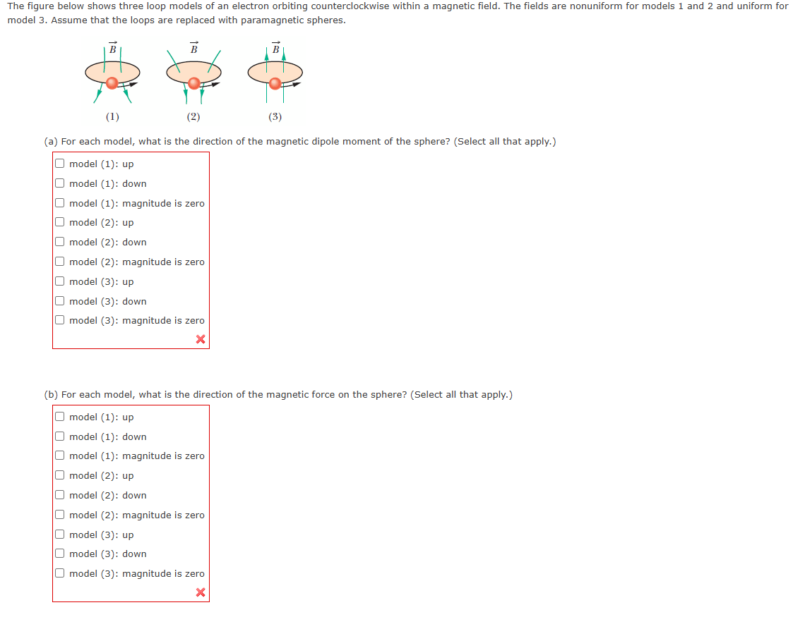 Solved The figure below shows three loop models of an | Chegg.com