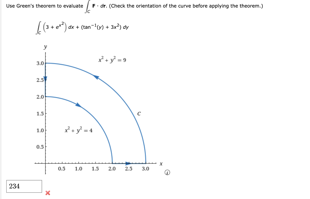 Solved Use Green's theorem to evaluate ∫CF⋅dr. (Check the | Chegg.com