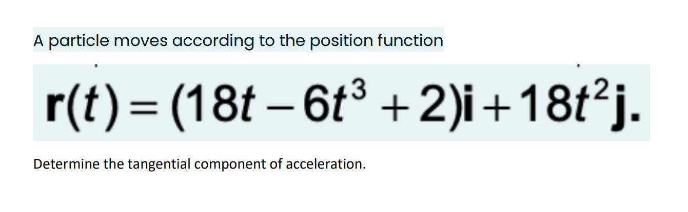 Solved A particle moves according to the position function | Chegg.com