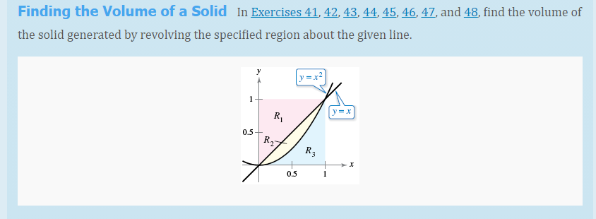 Solved Finding the Volume of a Solid In Exercises 41, 42, | Chegg.com