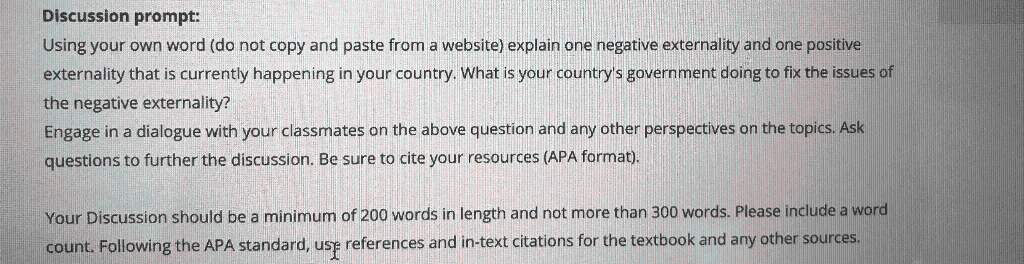 Solved Discussion prompt: Using your own word (do not copy | Chegg.com