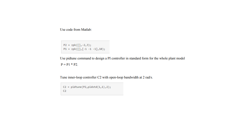Solved Use code from Matlab: P2-zpk([),-2,3); | Chegg.com