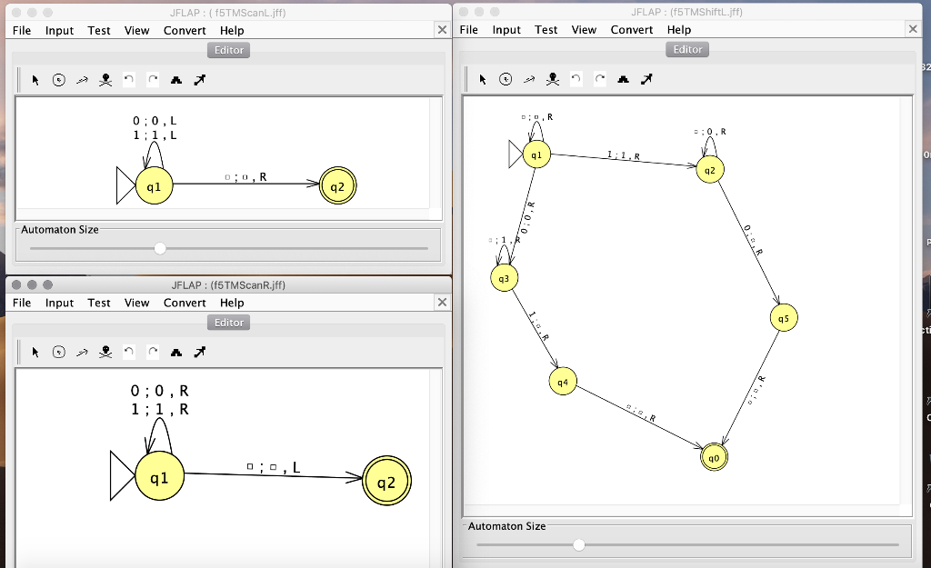 I Define the following three simple Turing machines | Chegg.com