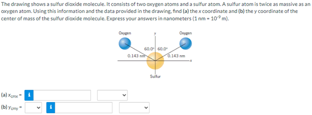 Solved The drawing shows a sulfur dioxide molecule. It | Chegg.com