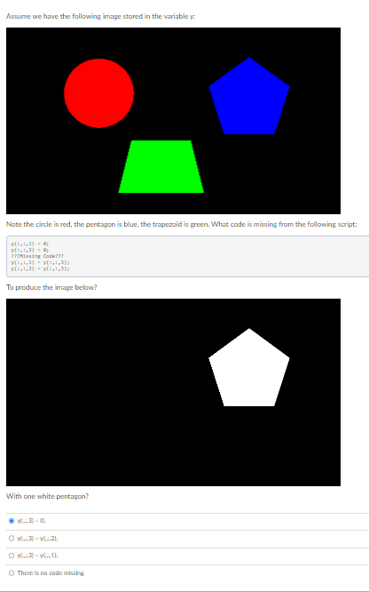 Solved Assume we have the following image stored in the | Chegg.com