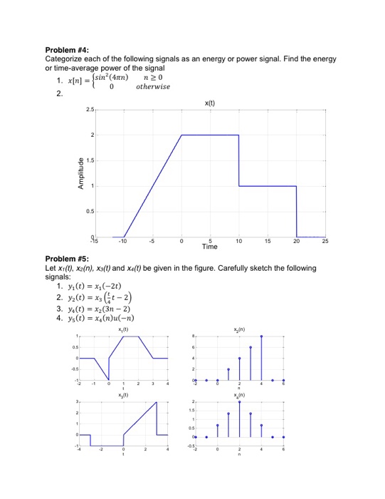 Solved Exam #1 Review Problem #1: Find the even and odd | Chegg.com