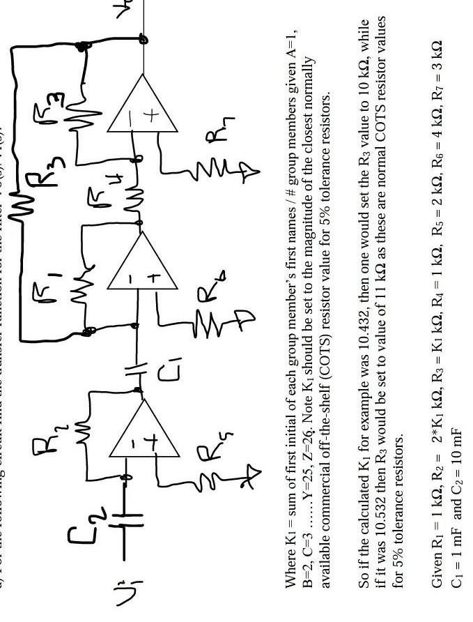 Solved Where K1= sum of first initial of each group member's | Chegg.com